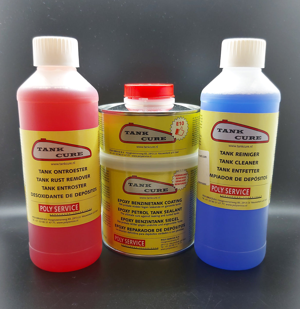 Tank Cure 2 Part Epoxy Petrol Tank Sealant Kit With Rust Remover ...