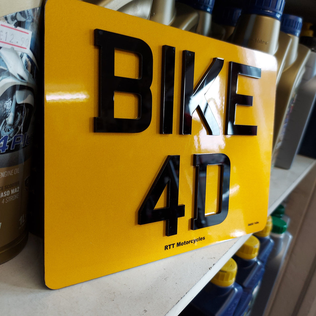 4D Motorcycle Registration Plate 9" x 7" – RTT Motorcycles